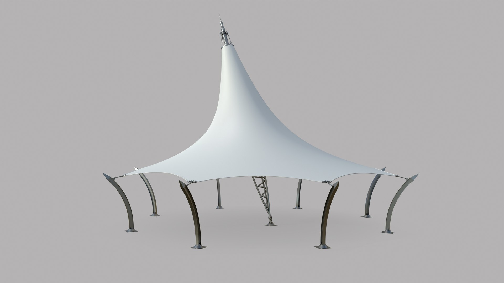Tensile Structure Design PBR 3D Model - TurboSquid 2266667