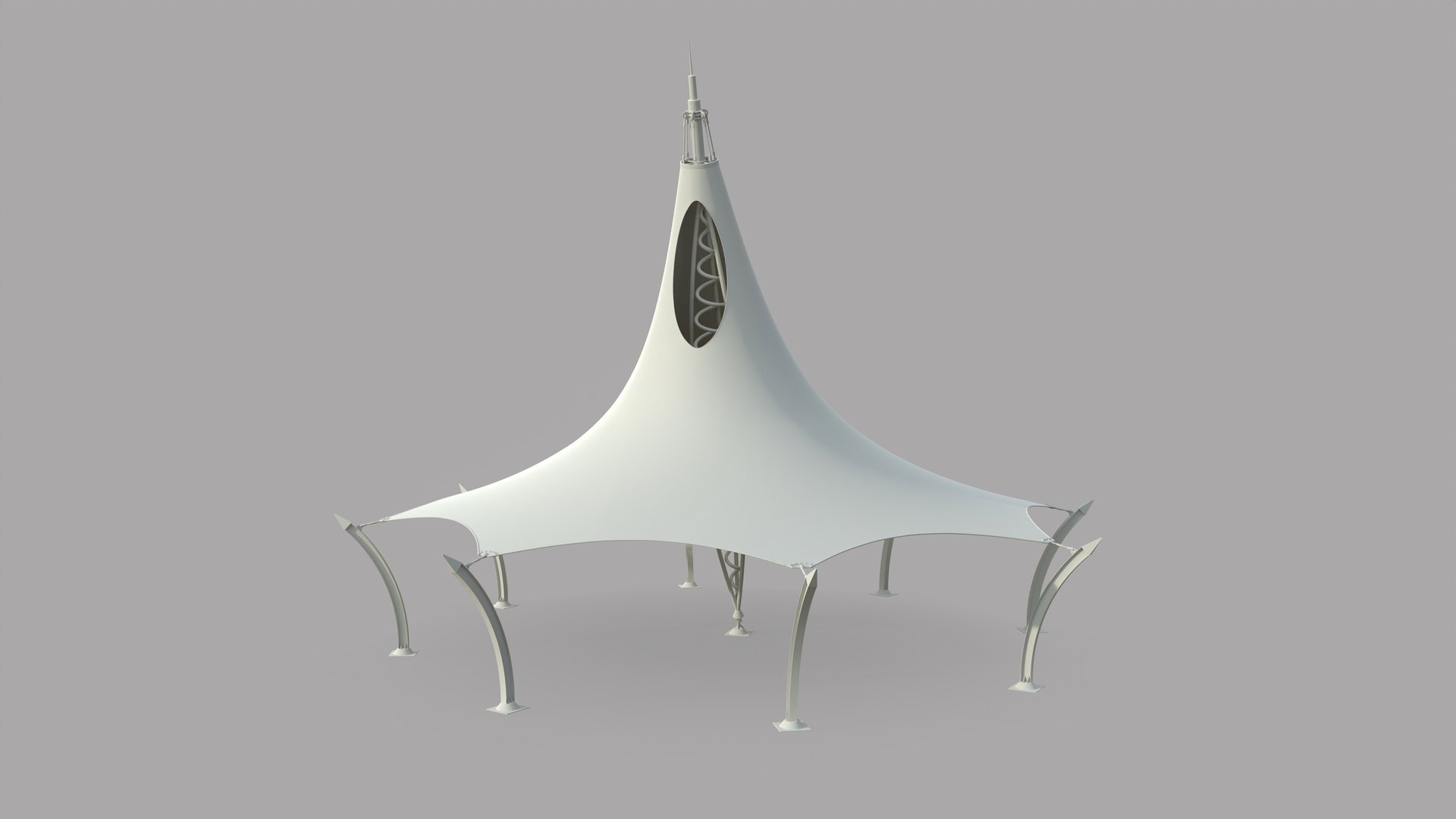 Tensile Structure Design PBR 3D Model - TurboSquid 2266667