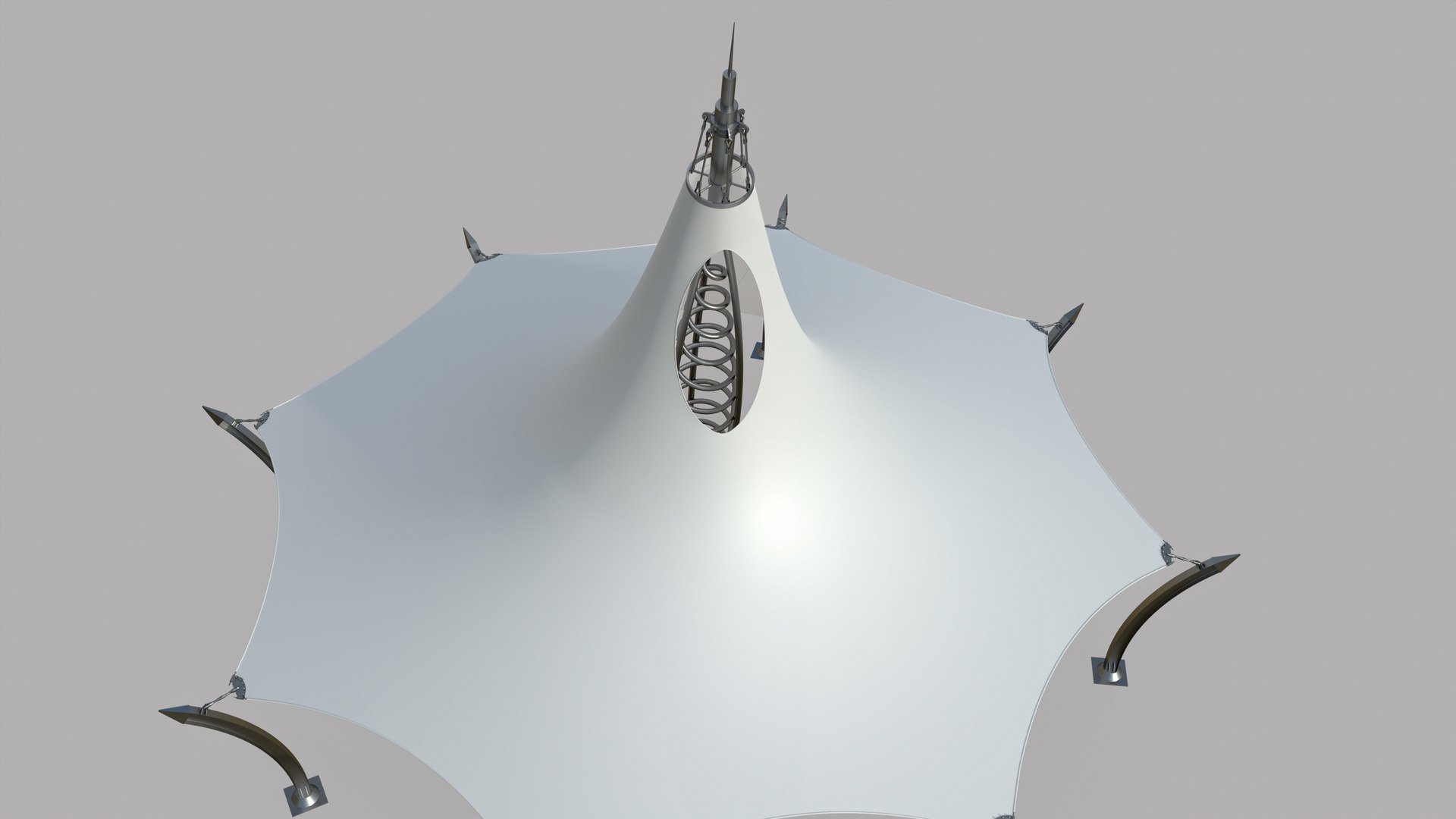 Tensile Structure Design PBR 3D Model - TurboSquid 2266667