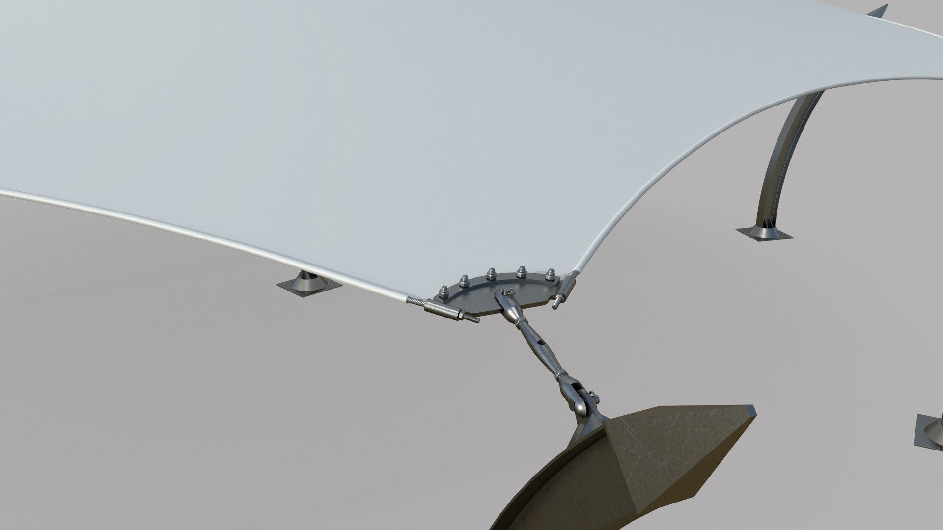 Tensile Structure Design PBR 3D Model - TurboSquid 2266667