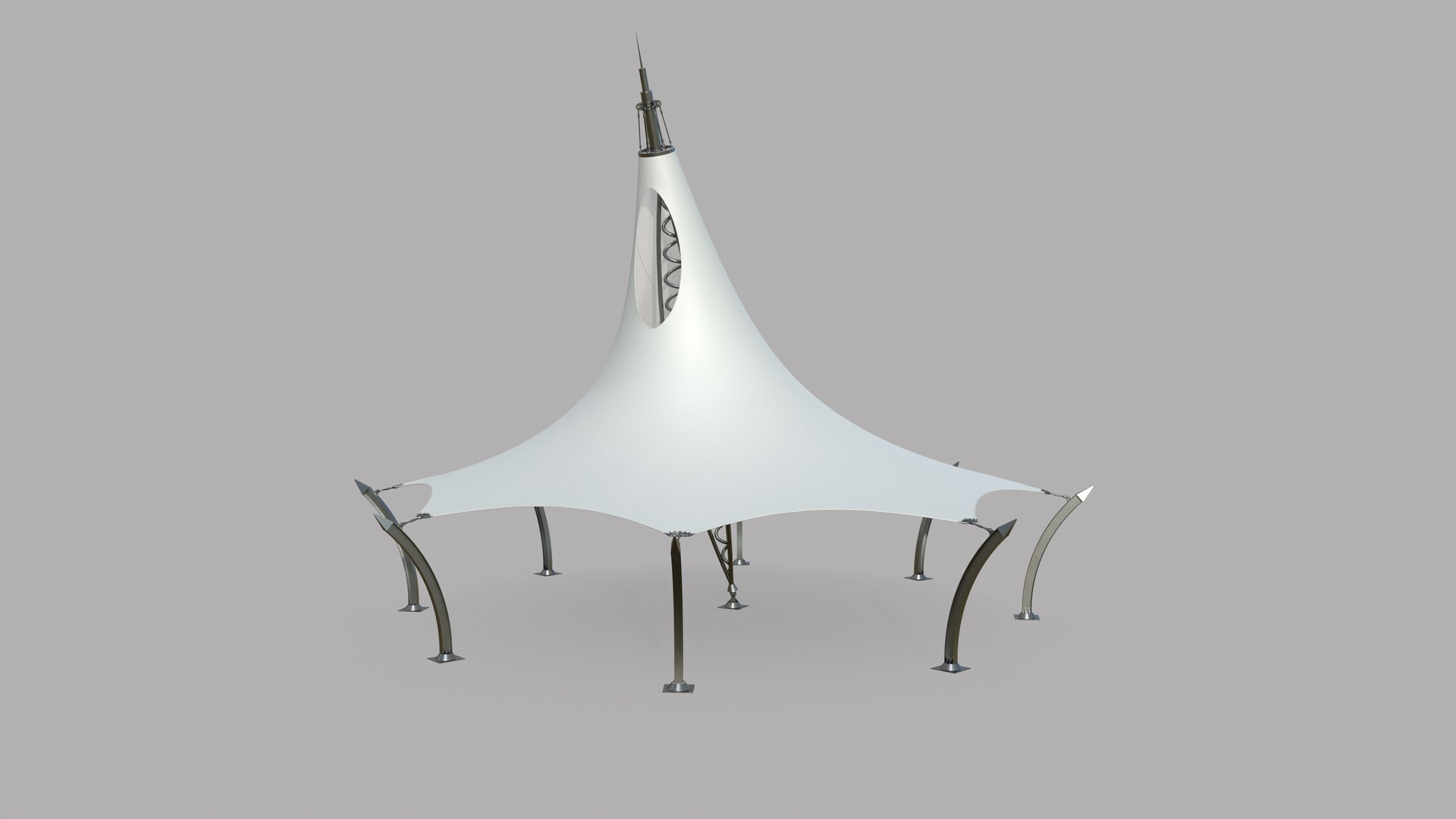 Tensile Structure Design PBR 3D Model - TurboSquid 2266667