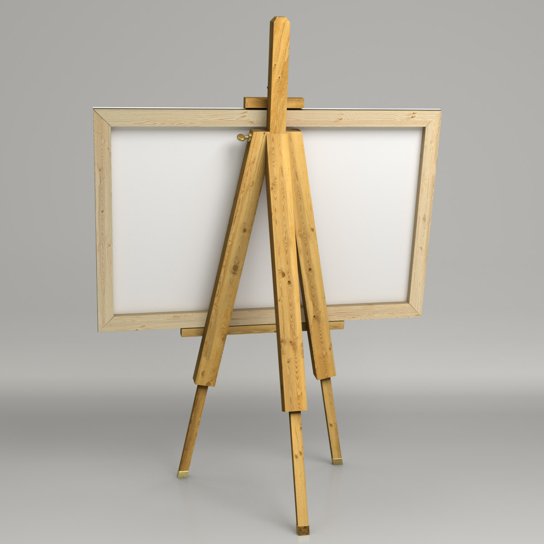 3d artist easel canvas