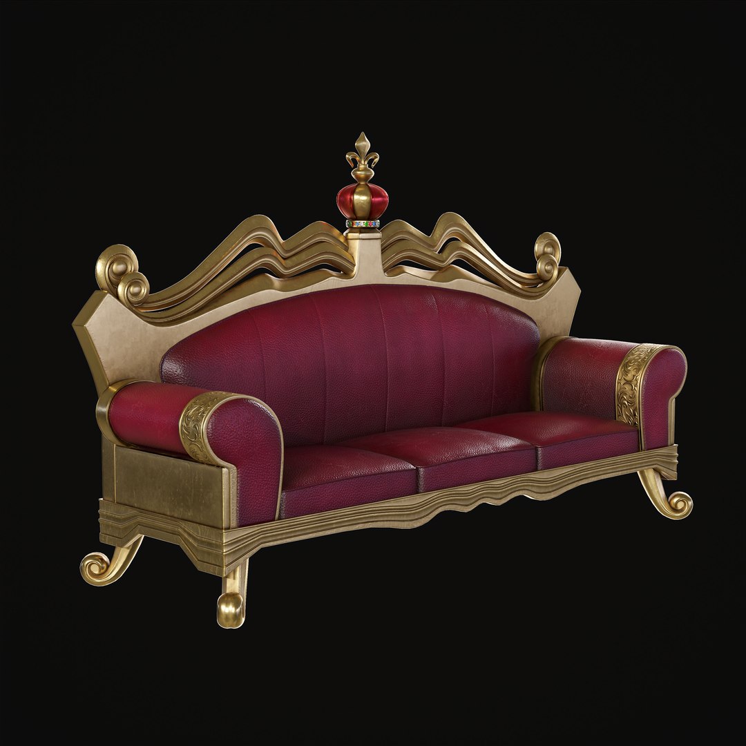3D Royal Sofa Model - TurboSquid 1878201