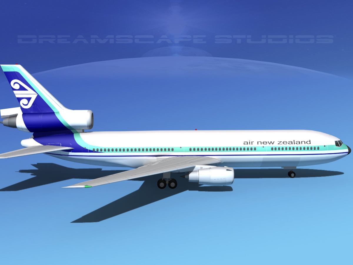 3d douglas dc-10 model