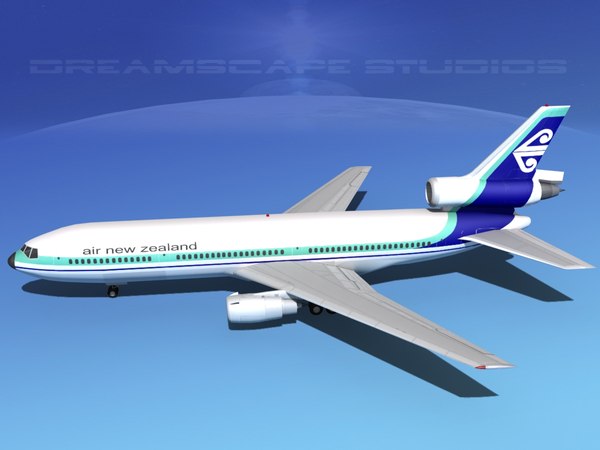 3d douglas dc-10 model