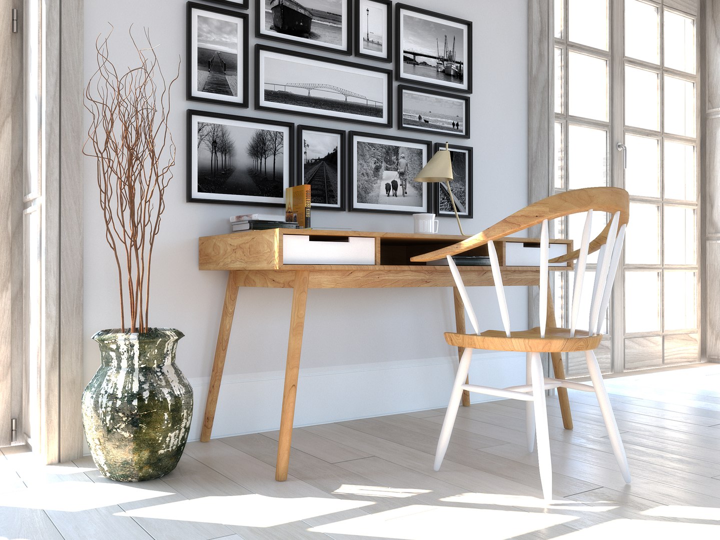 Table Furniture Bureau Model - TurboSquid 1408122