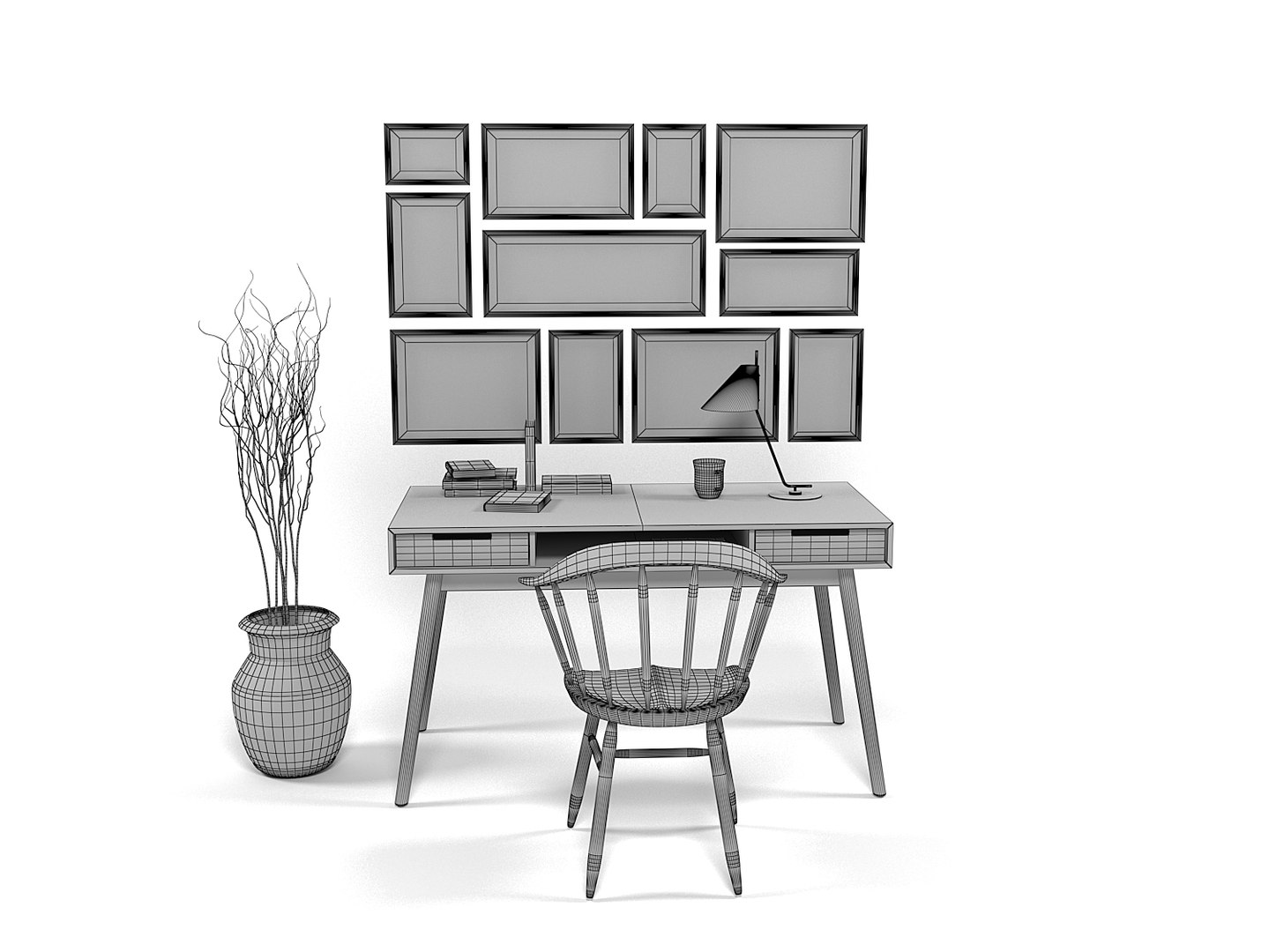 Table Furniture Bureau Model - TurboSquid 1408122