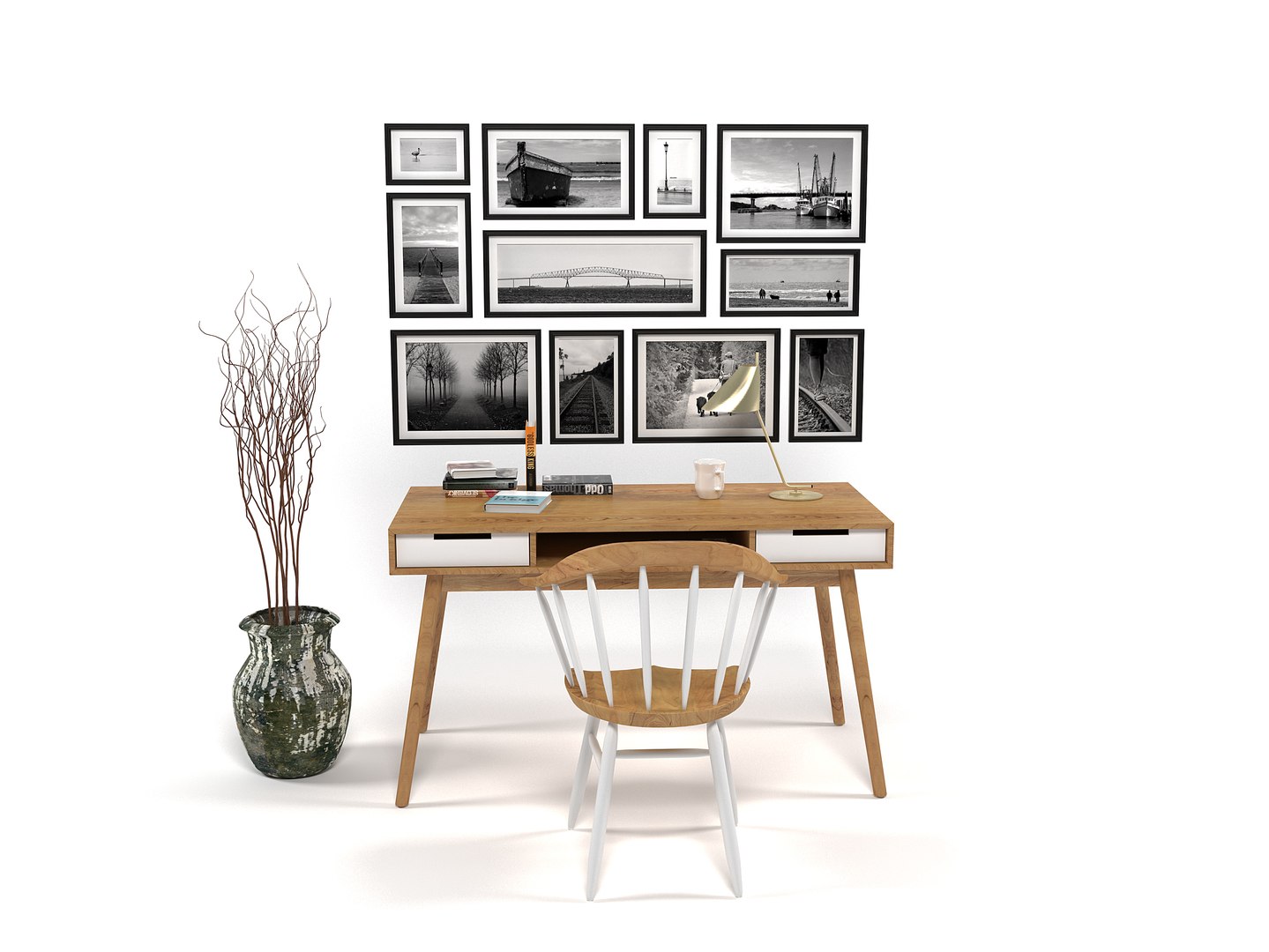 Table Furniture Bureau Model - TurboSquid 1408122