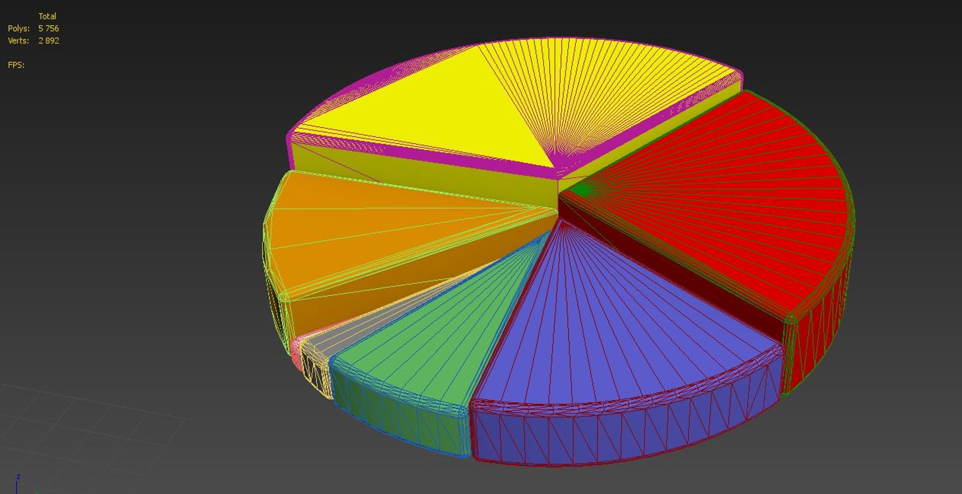 3D Model Diagram Percentage Statistical - TurboSquid 1369225