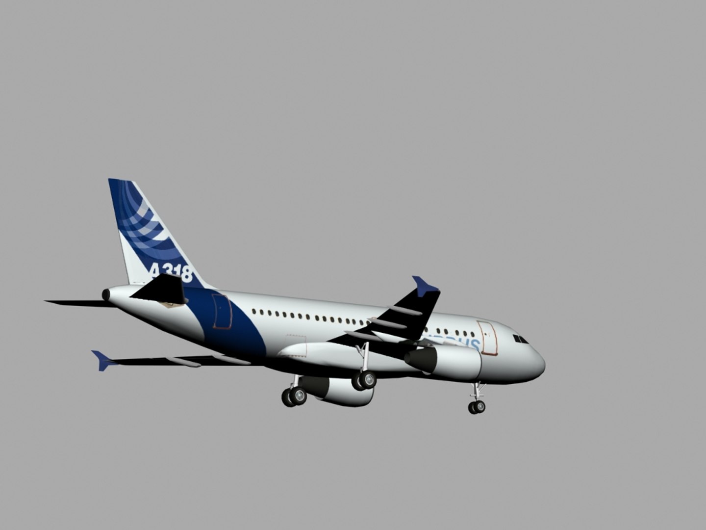 Airbus A318 3d Model
