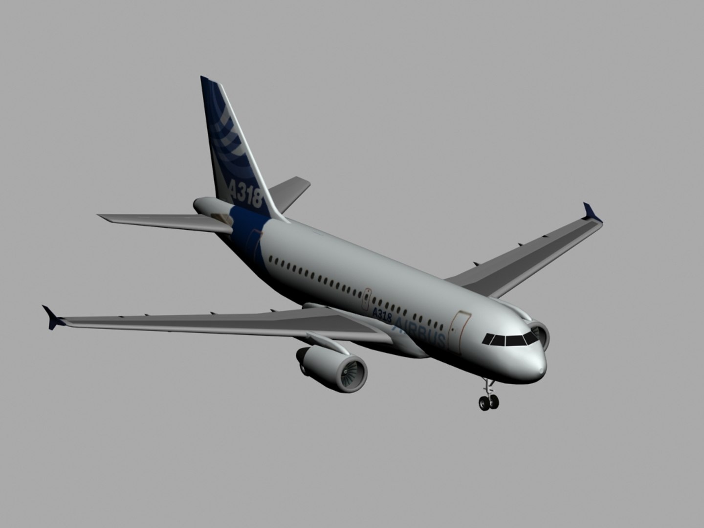 Airbus A318 3d Model