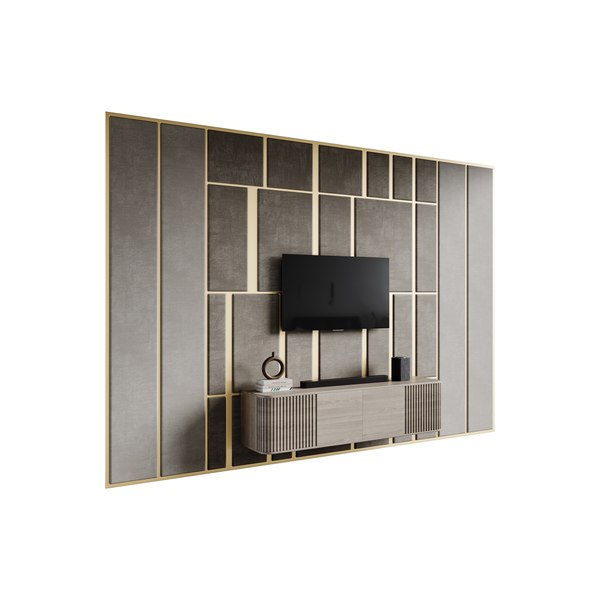 modèle 3D de Mur TV moderne 032 - TurboSquid 2379214