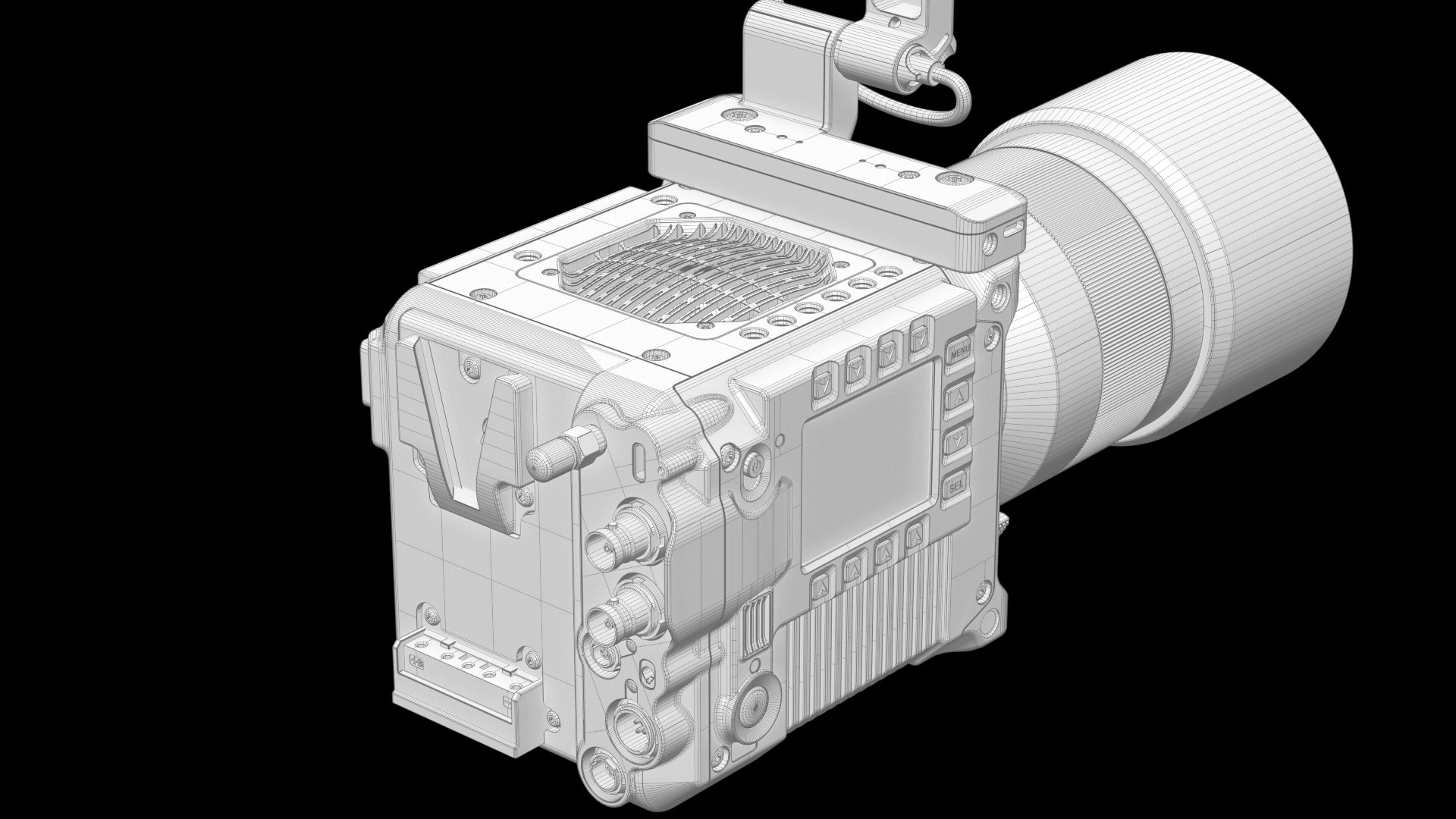 RED V-Raptor Cinema Camera 3D Model - TurboSquid 1835547