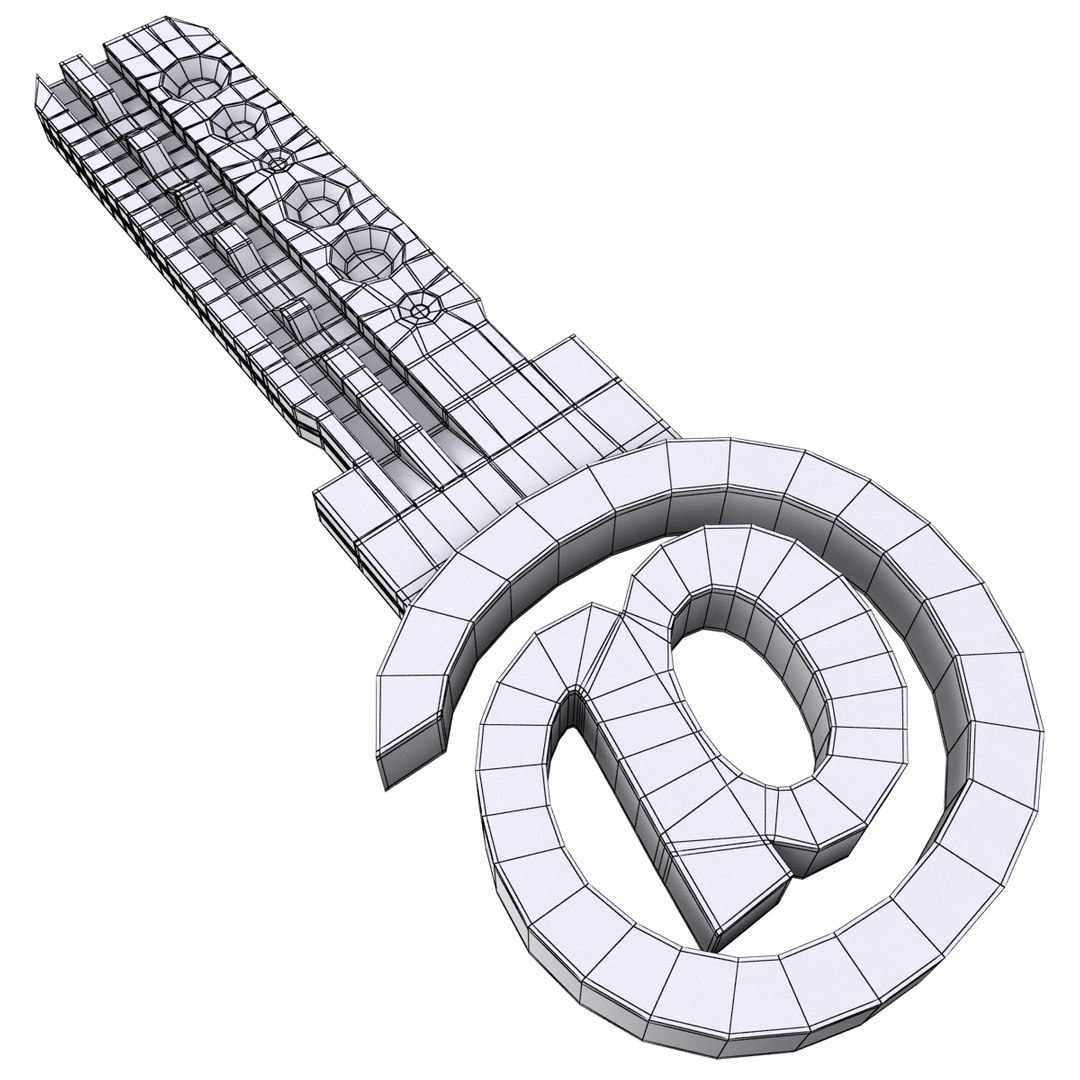Realistic key 3D model - TurboSquid 1218758