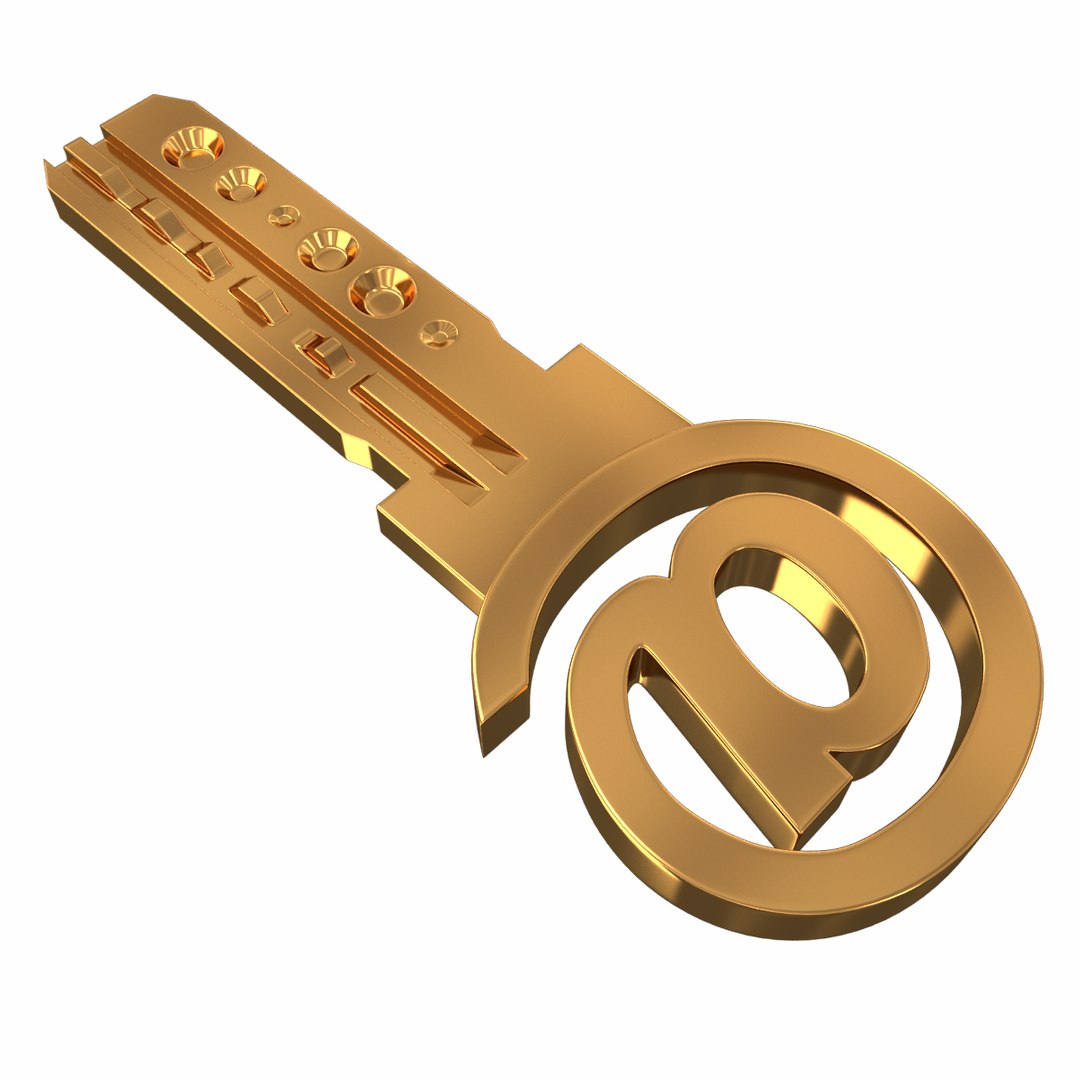 Realistic key 3D model - TurboSquid 1218758
