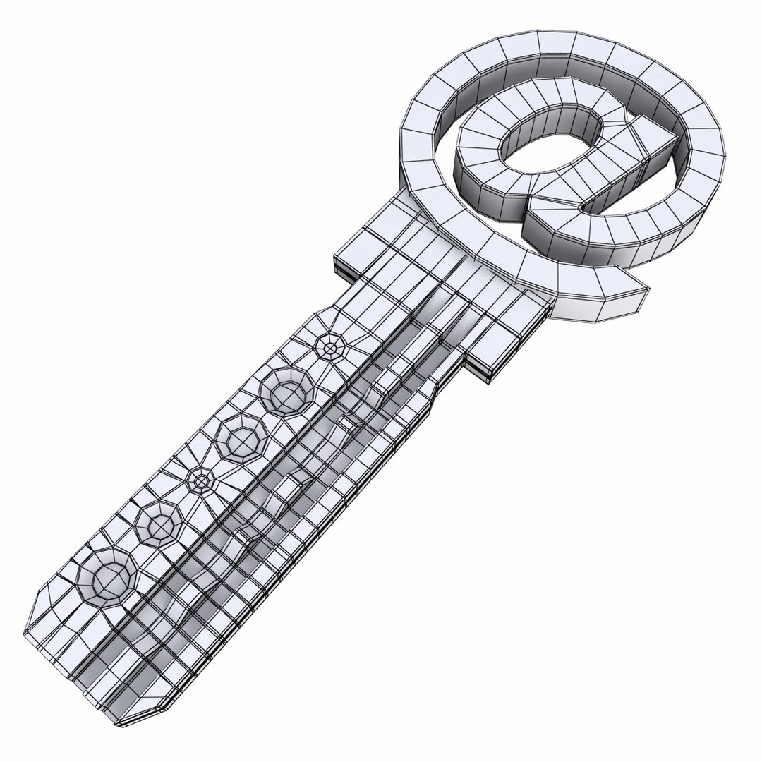 Realistic key 3D model - TurboSquid 1218758
