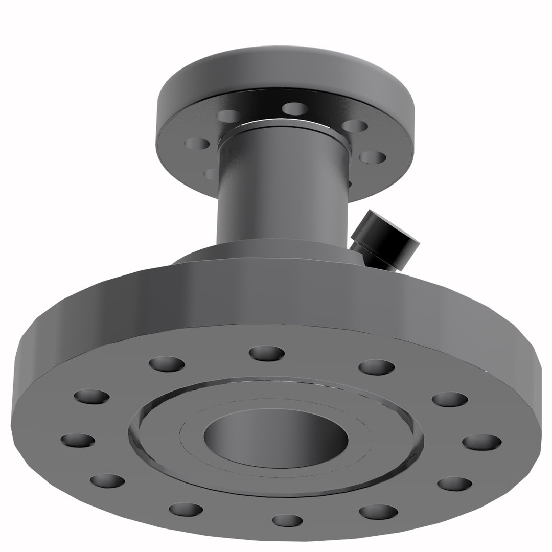 3d electric pump oil fitting model