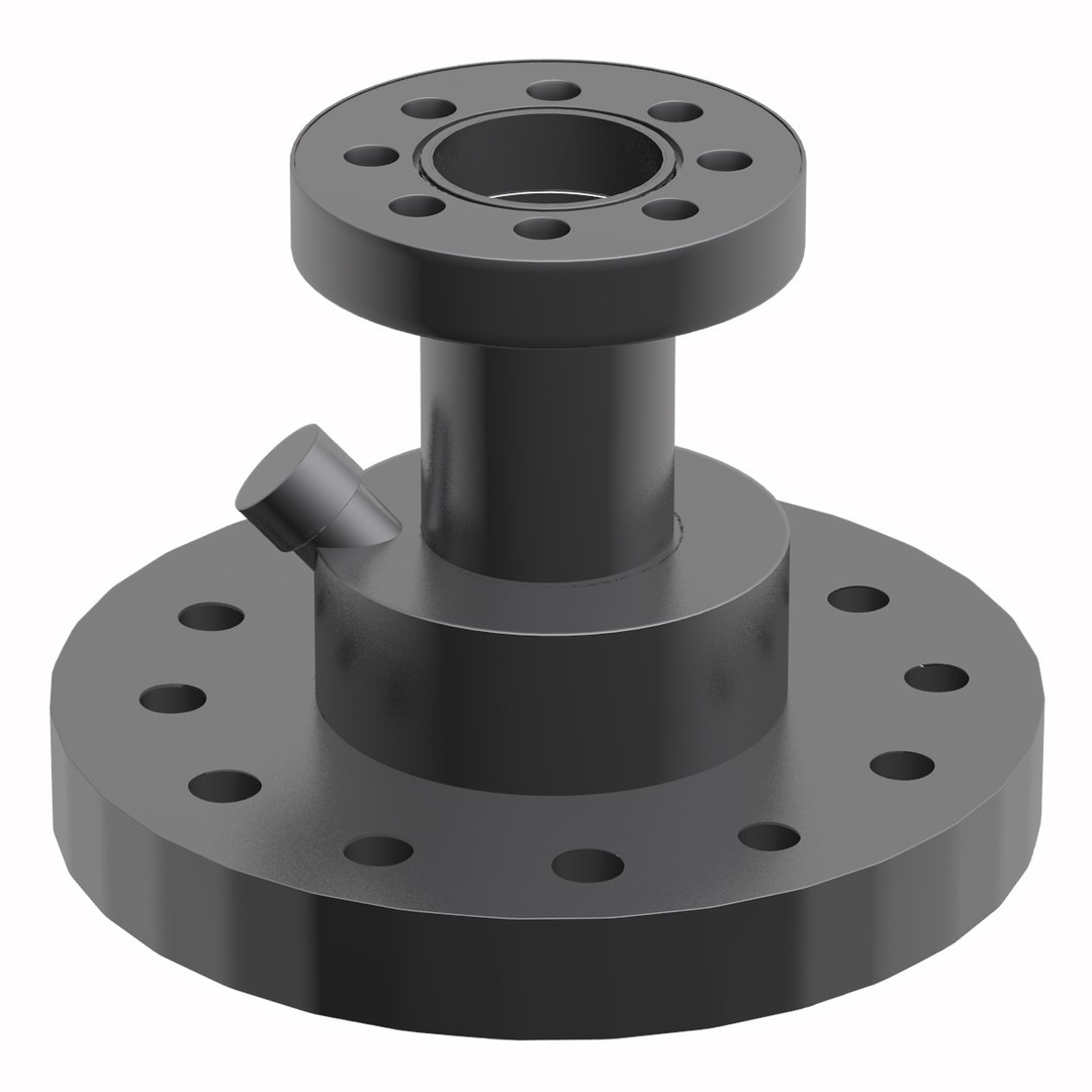 3d electric pump oil fitting model