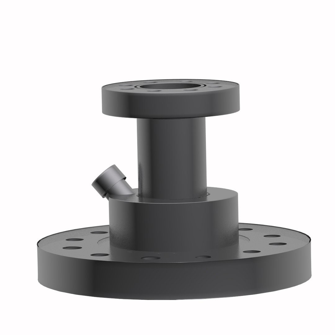 3d electric pump oil fitting model