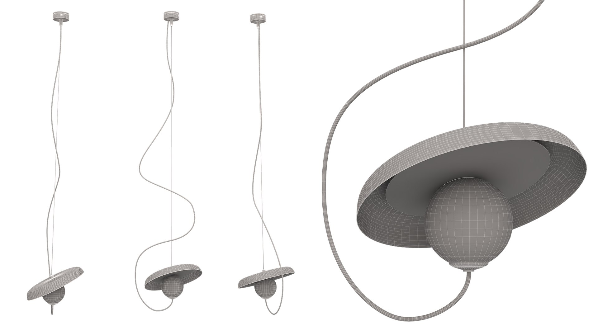 3D MLN Wire Lamp Model - TurboSquid 2002095