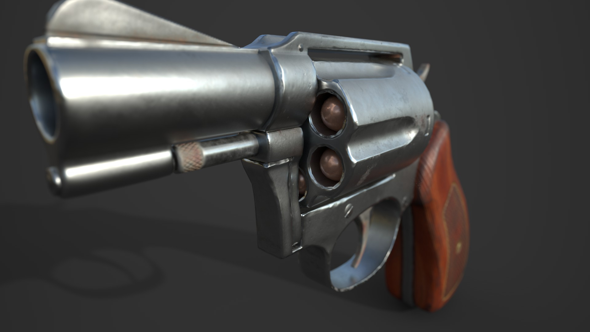 modelo 3d Revólver corto - TurboSquid 1764700