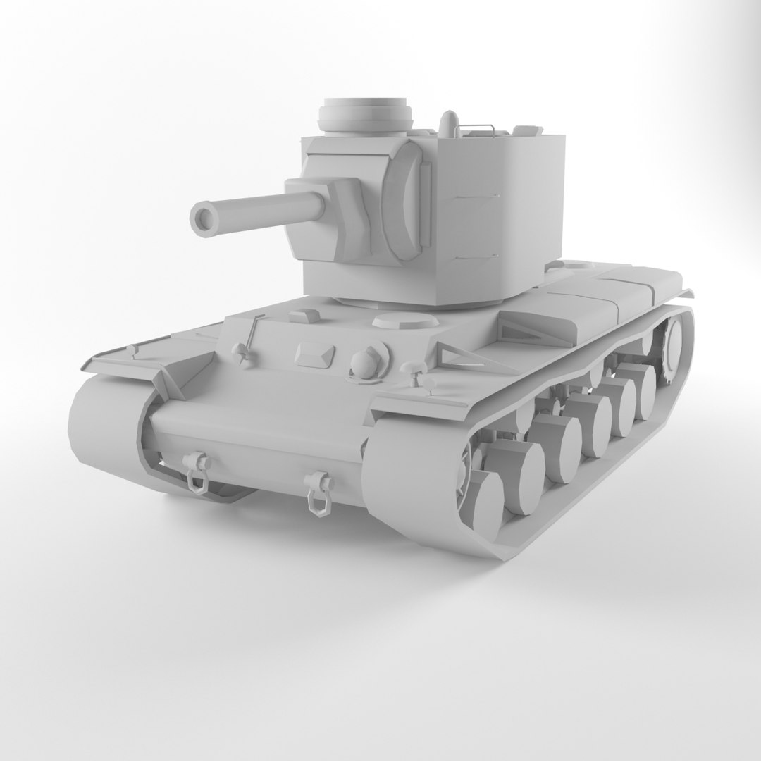 Kv-2 Soviet Tanks 3D Model - TurboSquid 1188433