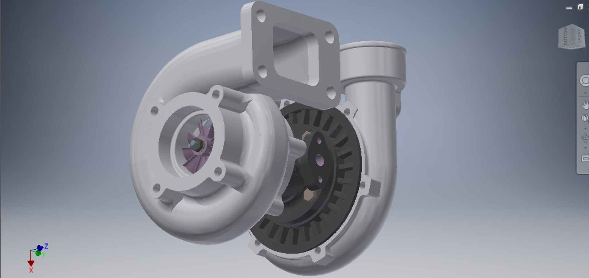 3D car turbo turbine turbocharger - TurboSquid 1608235