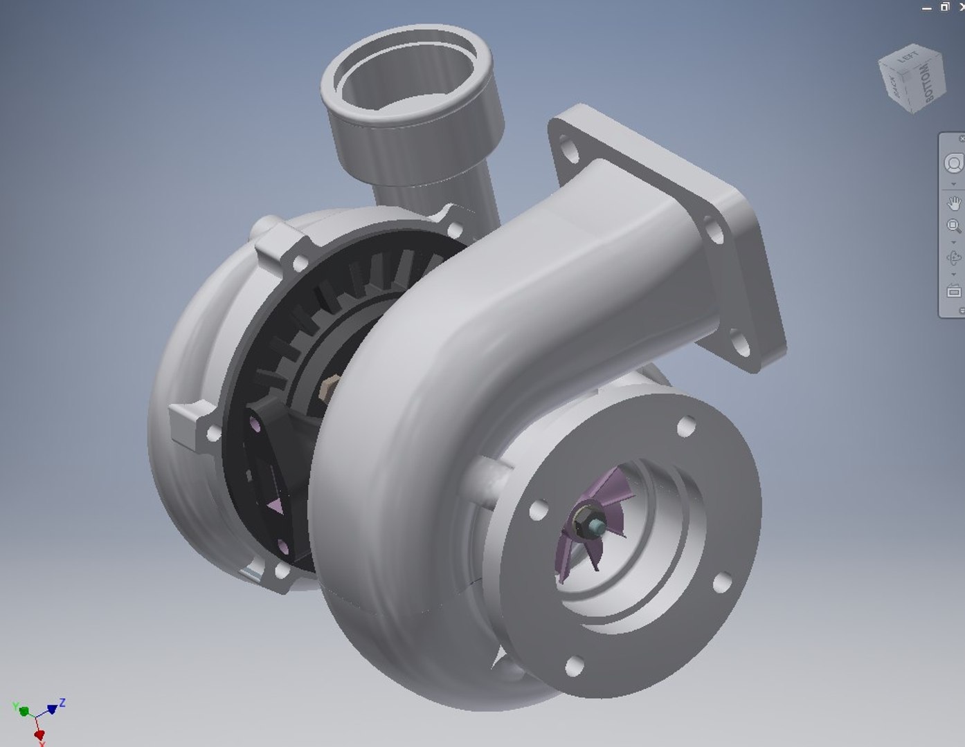 3D car turbo turbine turbocharger - TurboSquid 1608235