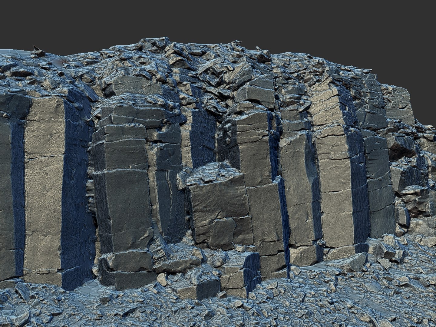 3D Iceland Basalt Cliff Model - TurboSquid 1605948