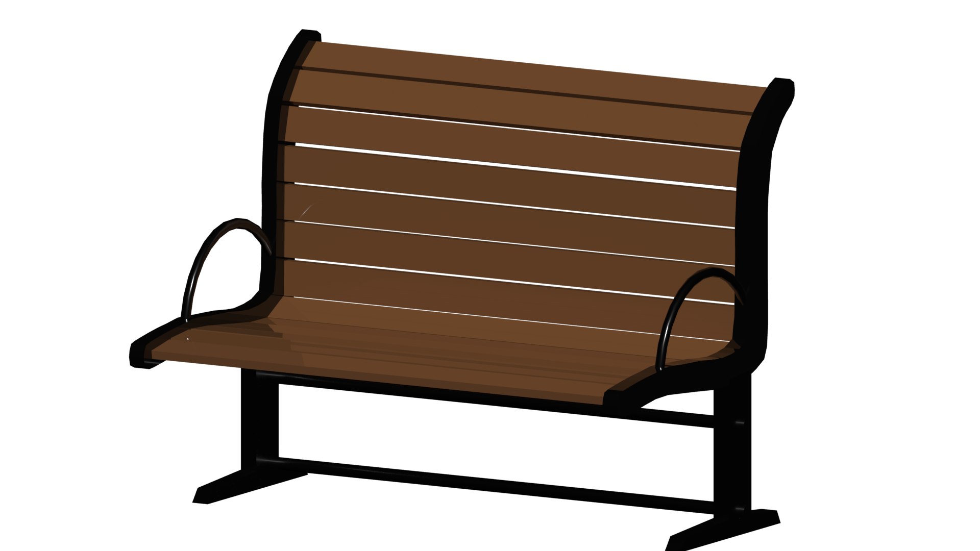 Free Park Bench 3D Model - TurboSquid 2086334