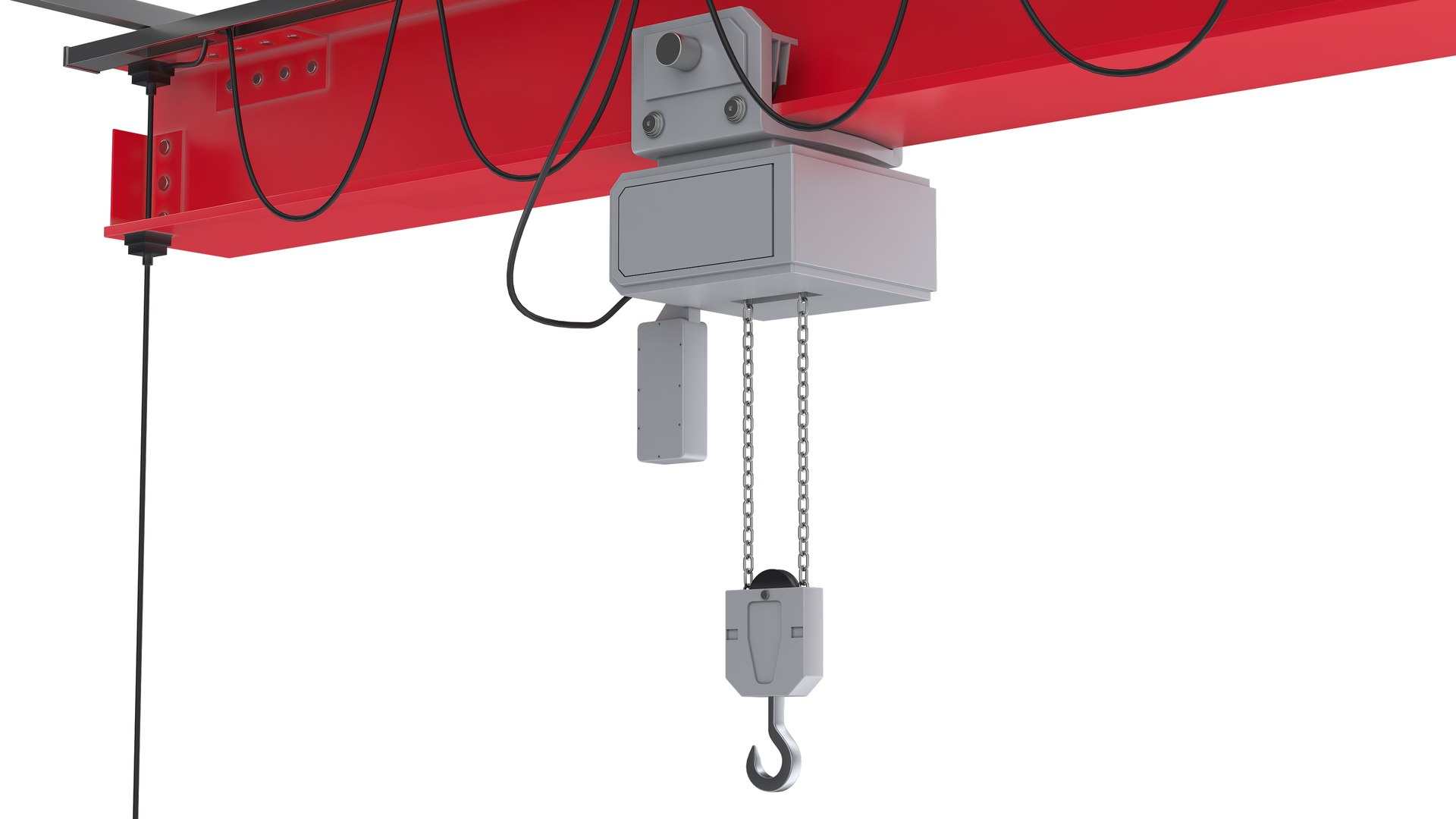 Jib Crane Red 3D Model - TurboSquid 2412084