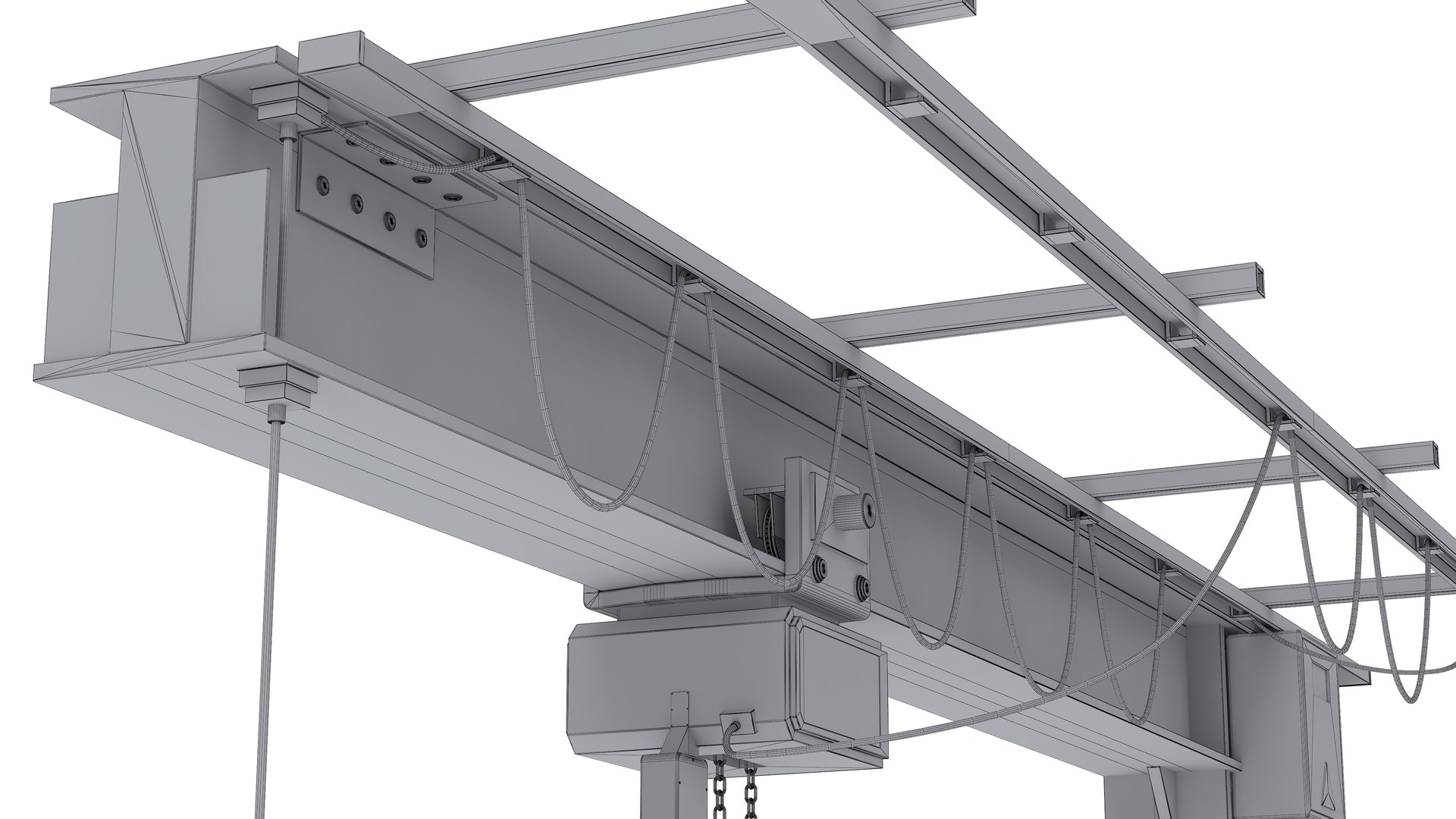 Jib Crane Red 3D Model - TurboSquid 2412084