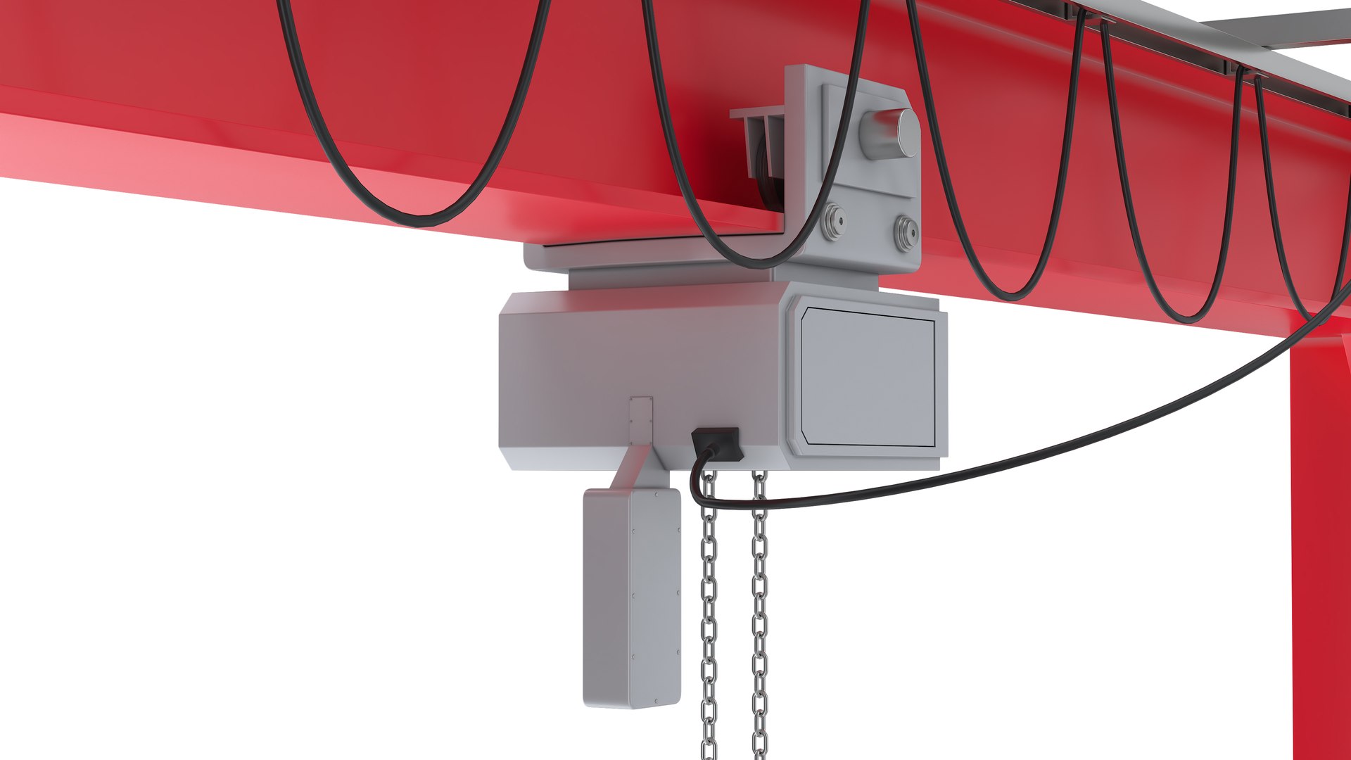 Jib Crane Red 3D Model - TurboSquid 2412084
