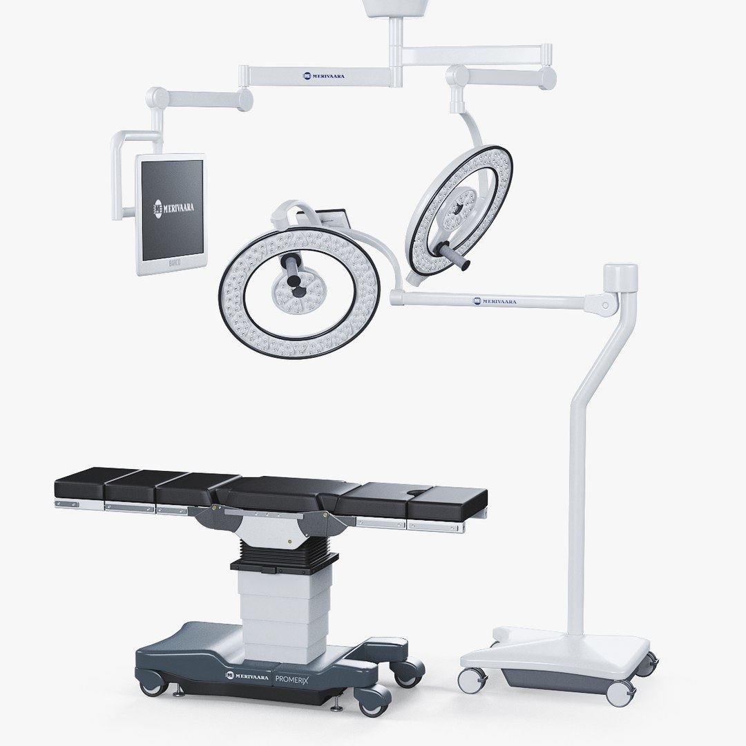 3D table merivaara surgical light - TurboSquid 1533616