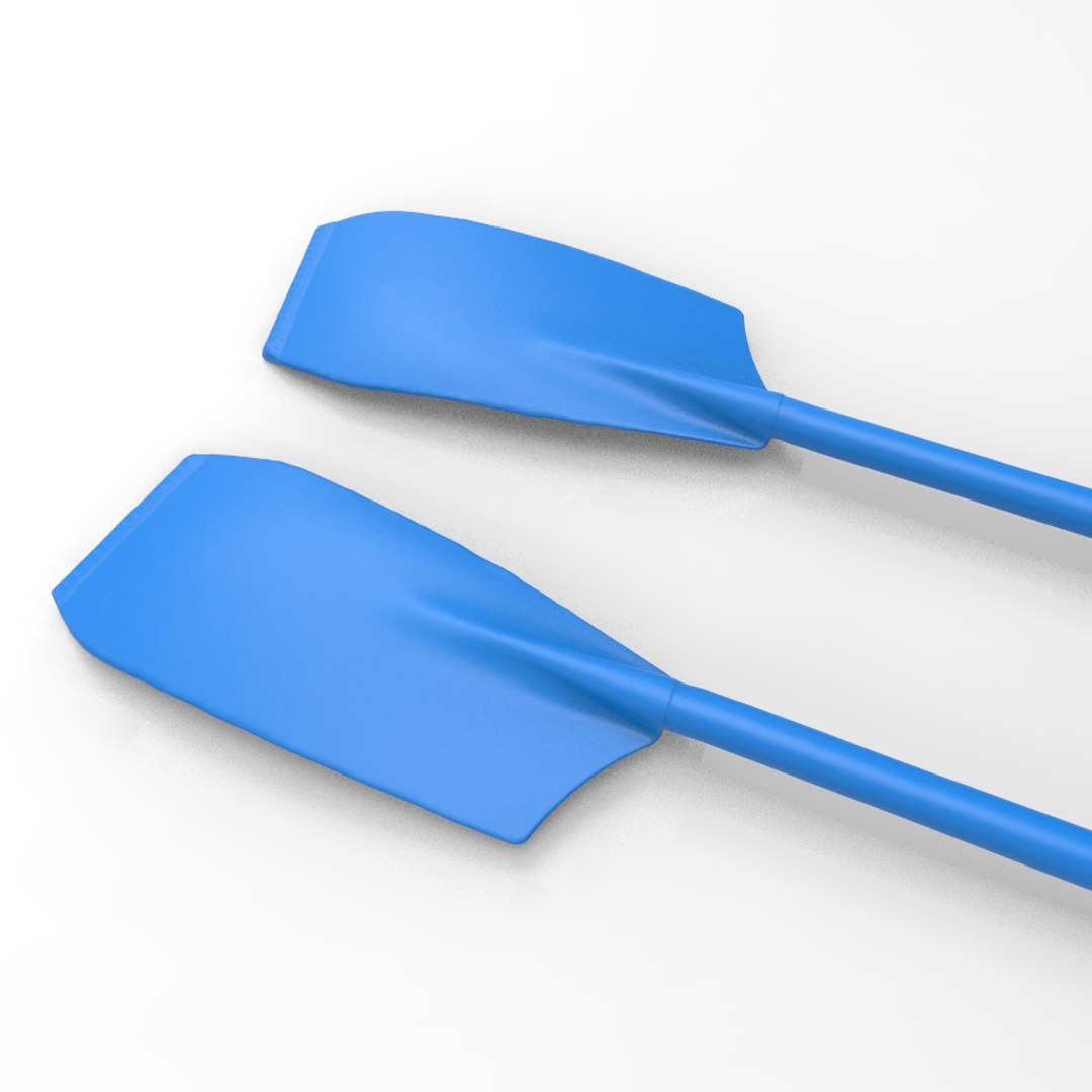 3d Model Professional Rowing Oars