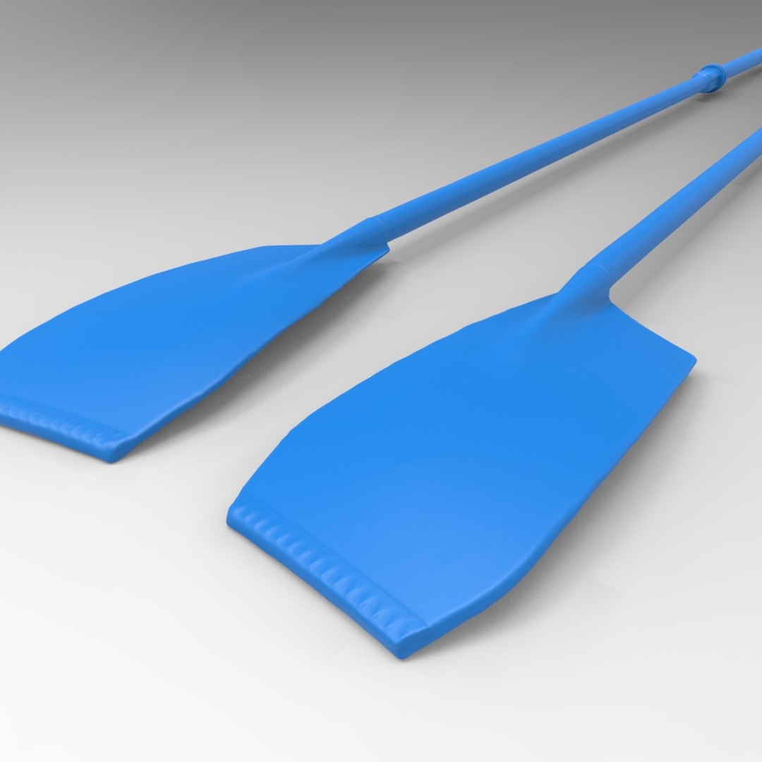 3d Model Professional Rowing Oars
