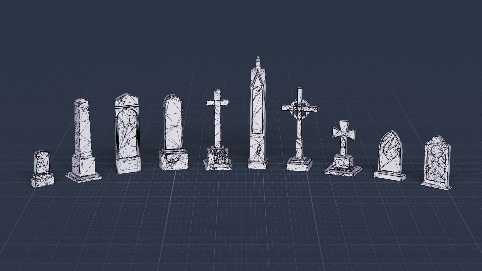Graveyard Pack Vol 01 - Variant 03 3D Model - TurboSquid 2304796