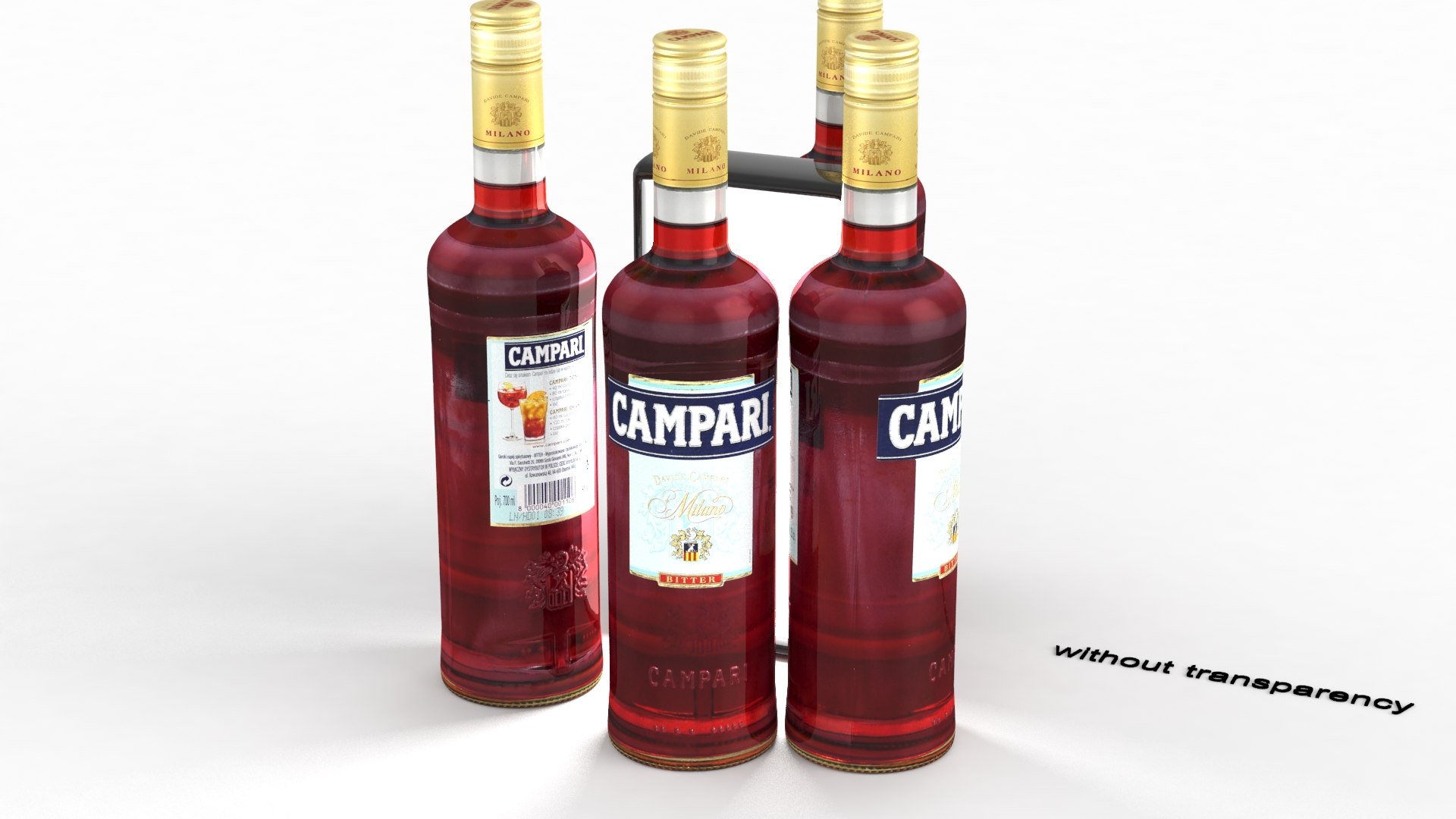 Alcohol Bottle Campari 700ml 2021 Model - TurboSquid 1786113