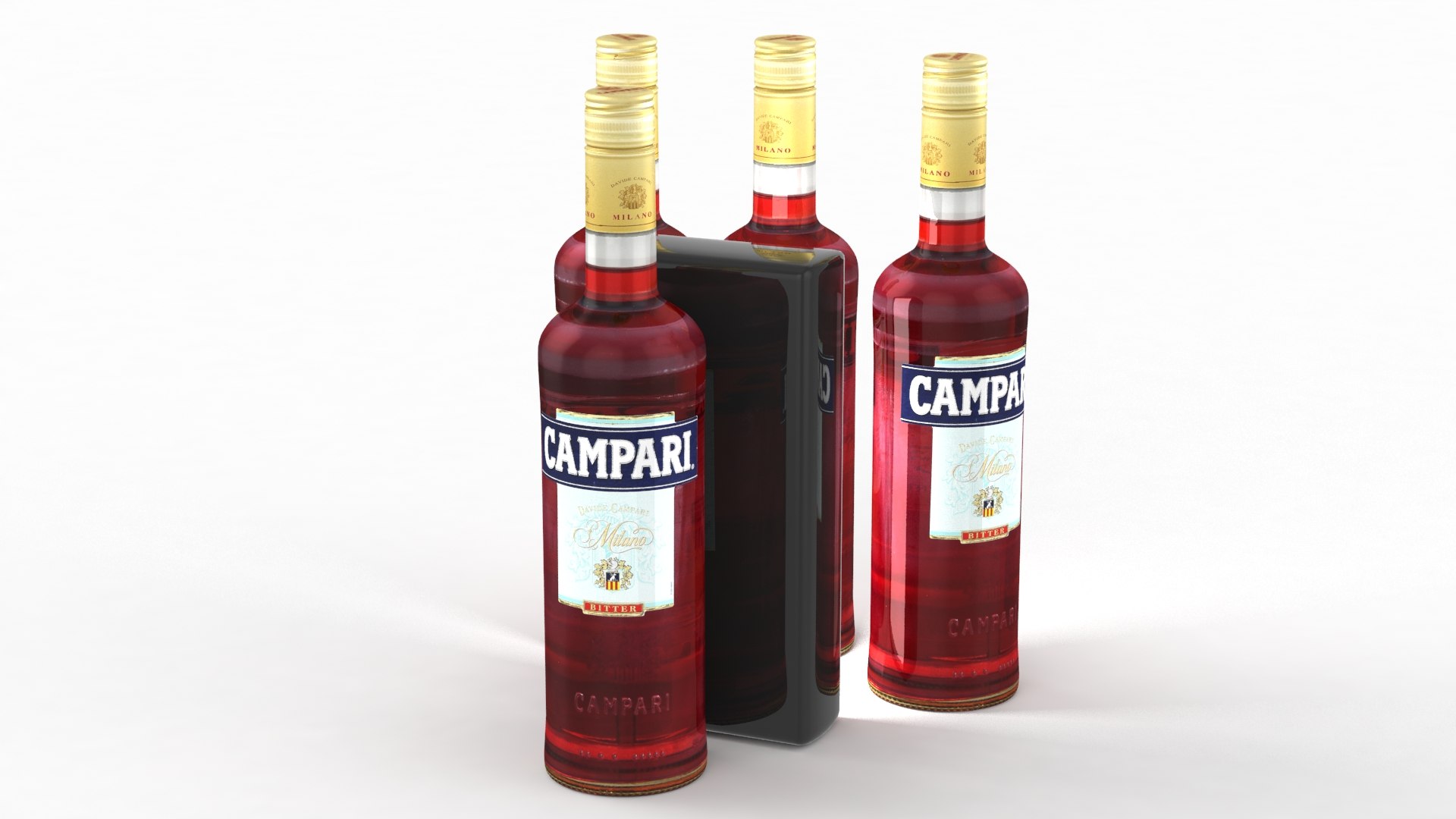 Alcohol Bottle Campari 700ml 2021 Model - TurboSquid 1786113