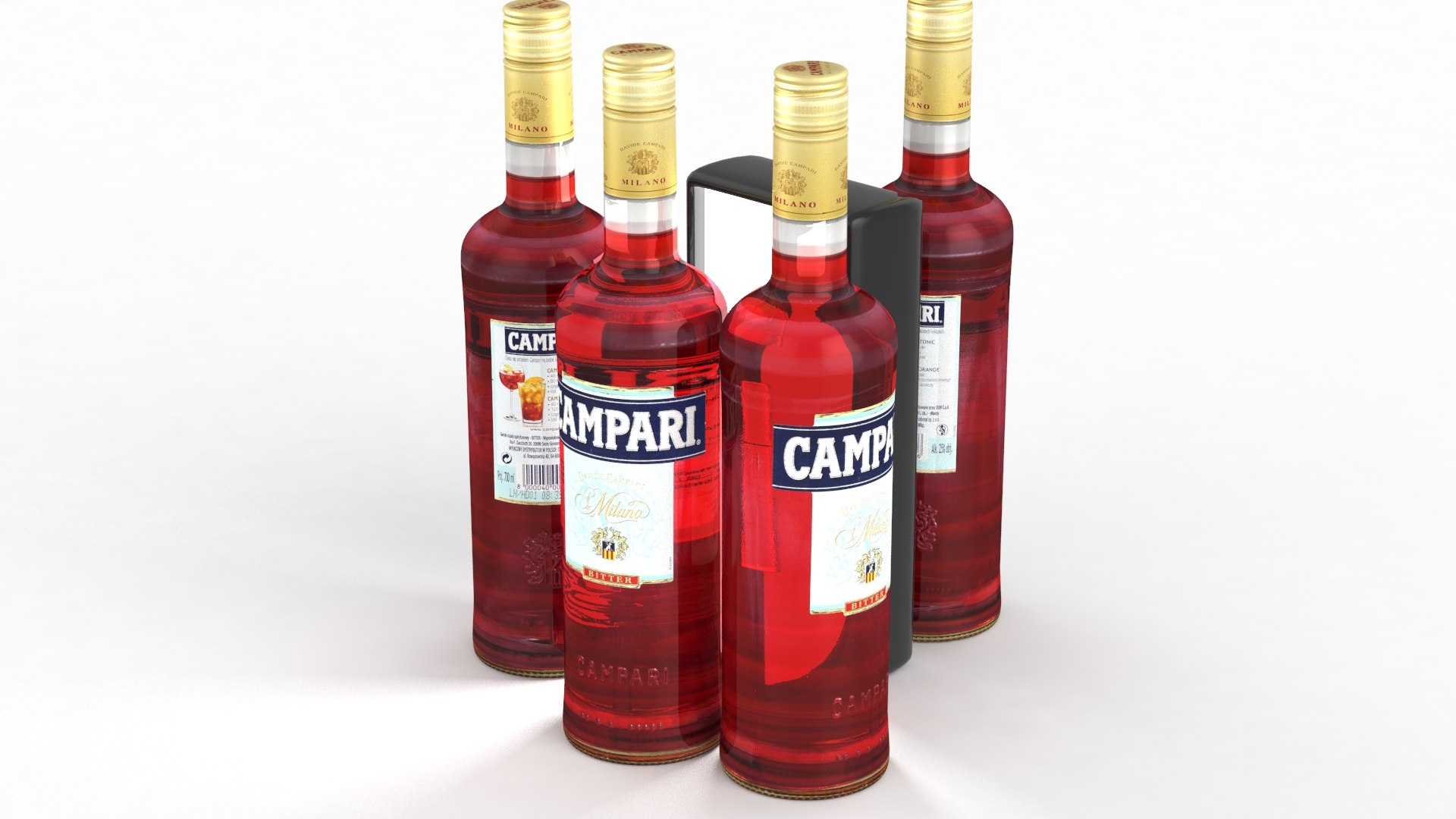 Alcohol Bottle Campari 700ml 2021 Model - TurboSquid 1786113