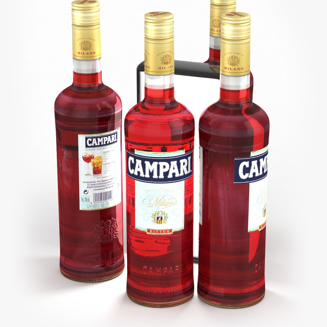 Alcohol Bottle Campari 700ml 2021 model - TurboSquid 1786113