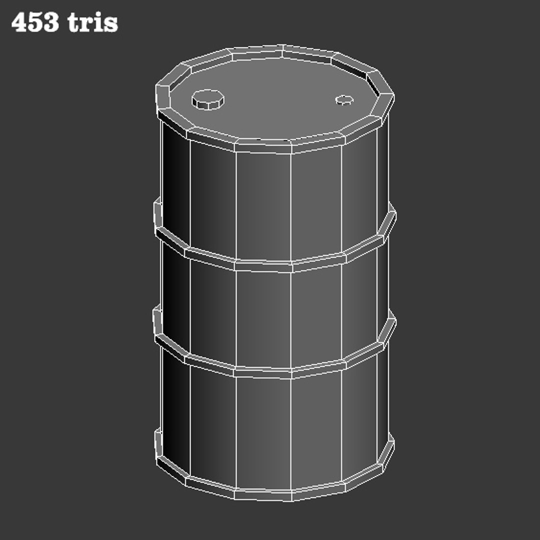 Waste Barrels 3d Model