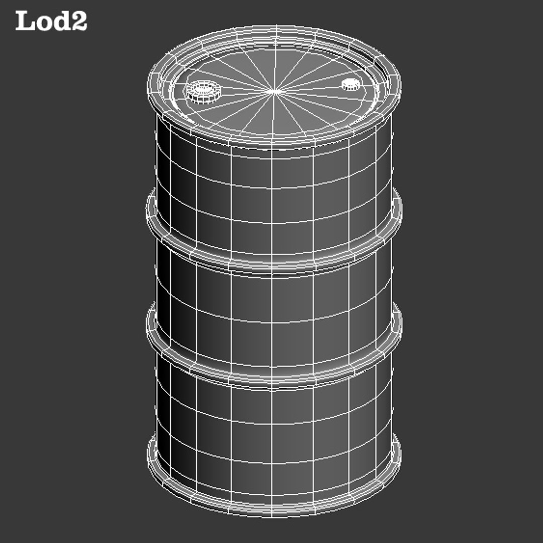 Waste Barrels 3d Model