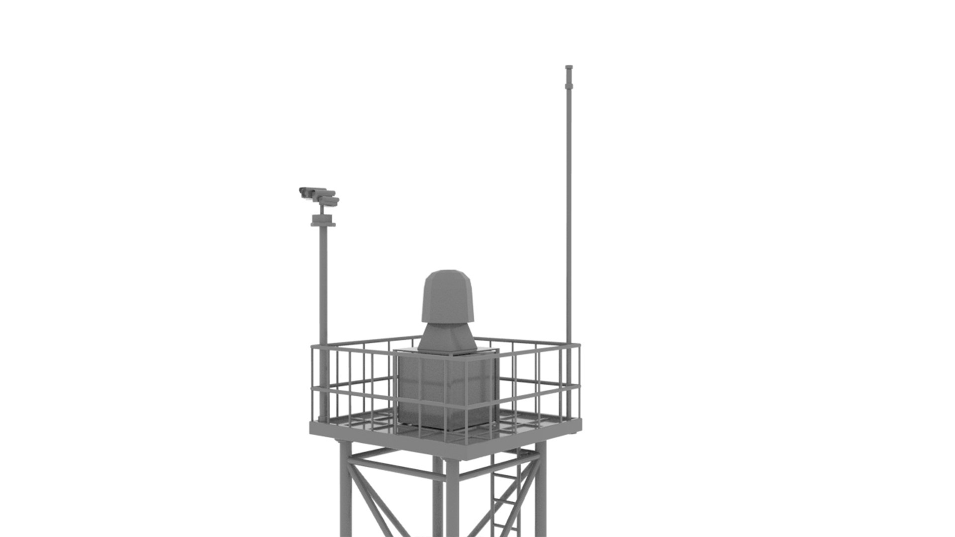 Radar Tower 3D Model Model - TurboSquid 1879846