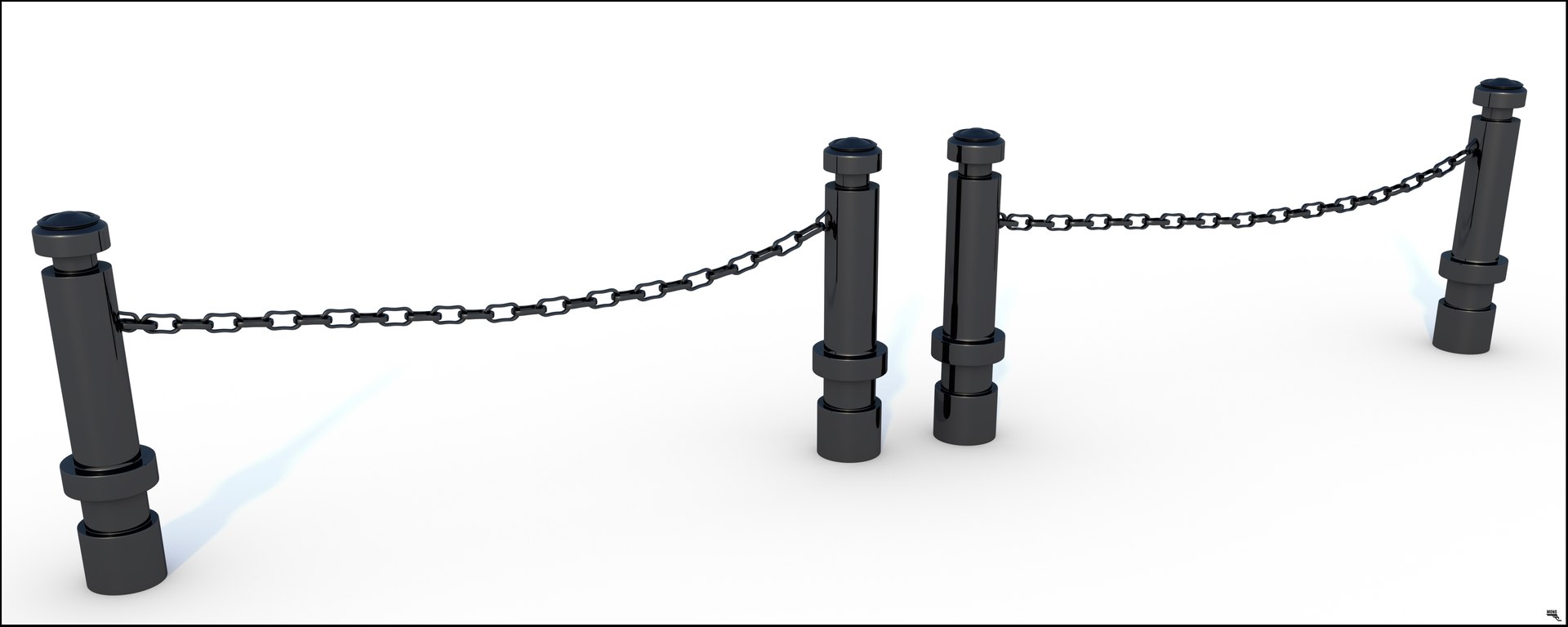 Free 3D Model Fence Chain Iron - TurboSquid 1233968