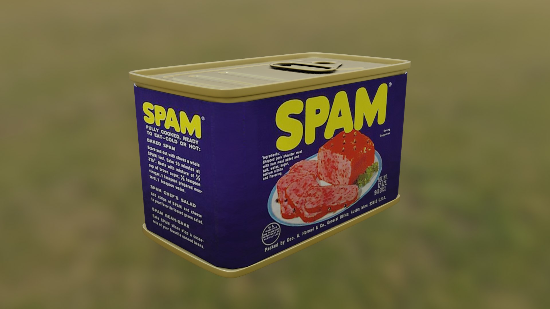 Free Can Of Spam 3D Model - TurboSquid 1909712