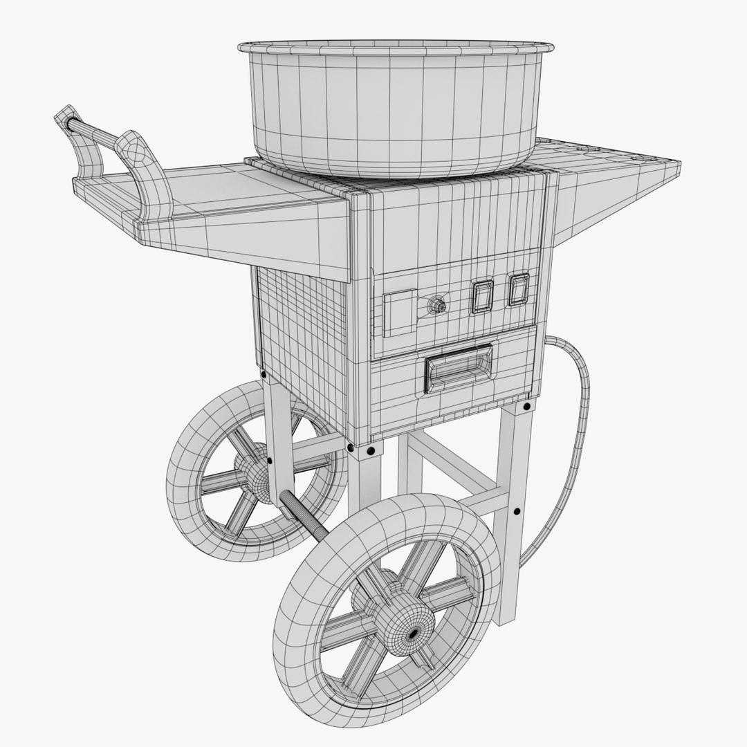 3d cotton candy machine