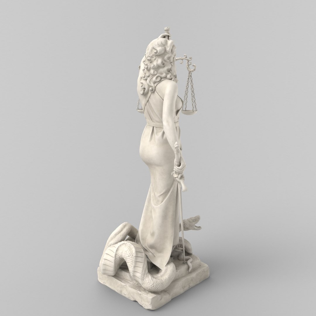 Marble Lady Justice 3DMoel 3D - TurboSquid 1856263