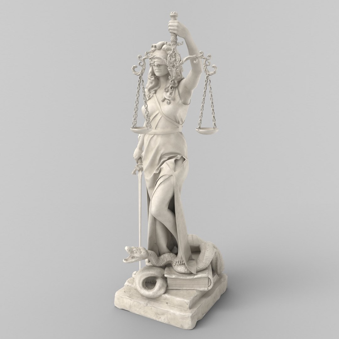 Marble Lady Justice 3DMoel 3D - TurboSquid 1856263