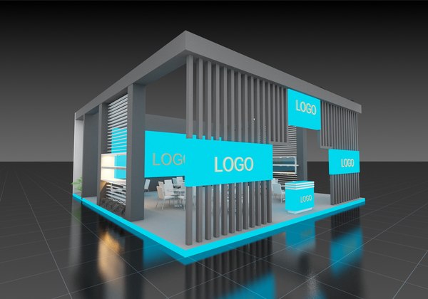 Exhibition stand 3D model - TurboSquid 2032282